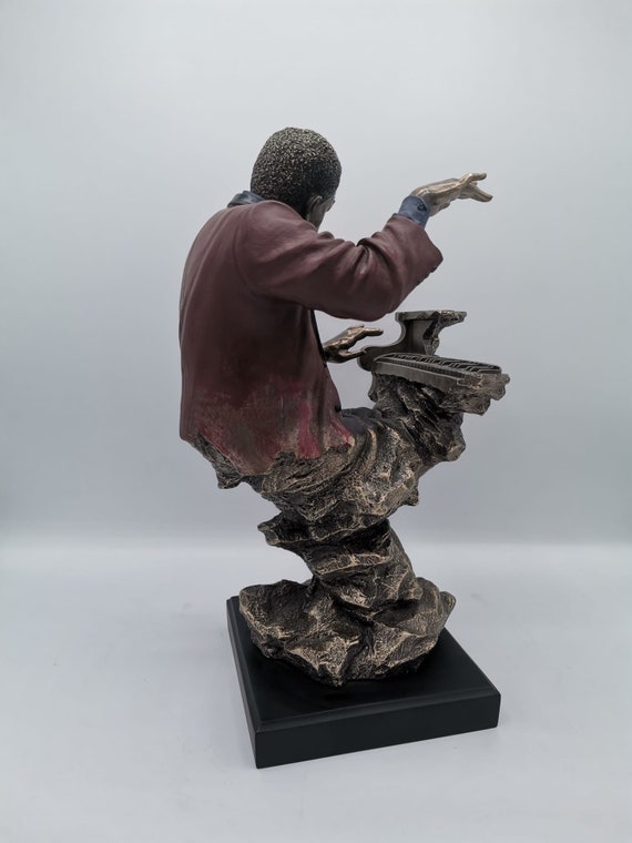 Sculpture Figurines Jazz Band Afro American musician African American ...