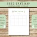 Printable Seed Tray Map 12 Cell Grid Layout Seed Starting - Etsy