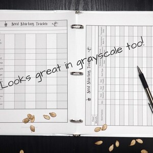 Printable Seed Starting Tracker Sheets - Etsy