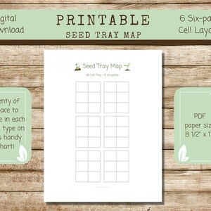 Printable Seed Tray Maps - 5 Different Grid Layouts to Choose From ...