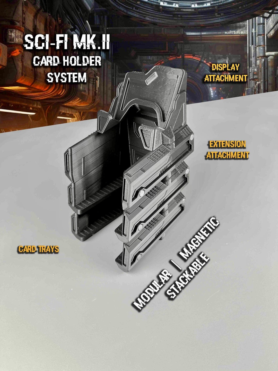 Sci-fi Mk. II Card Holder System Standard Size - Etsy