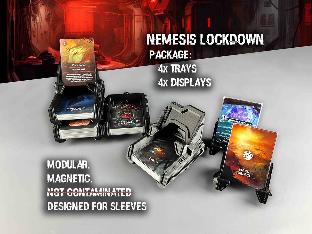 Nemesis Lockdown Sci-fi Card Deck Tray Holder System (mk.ii) - Etsy