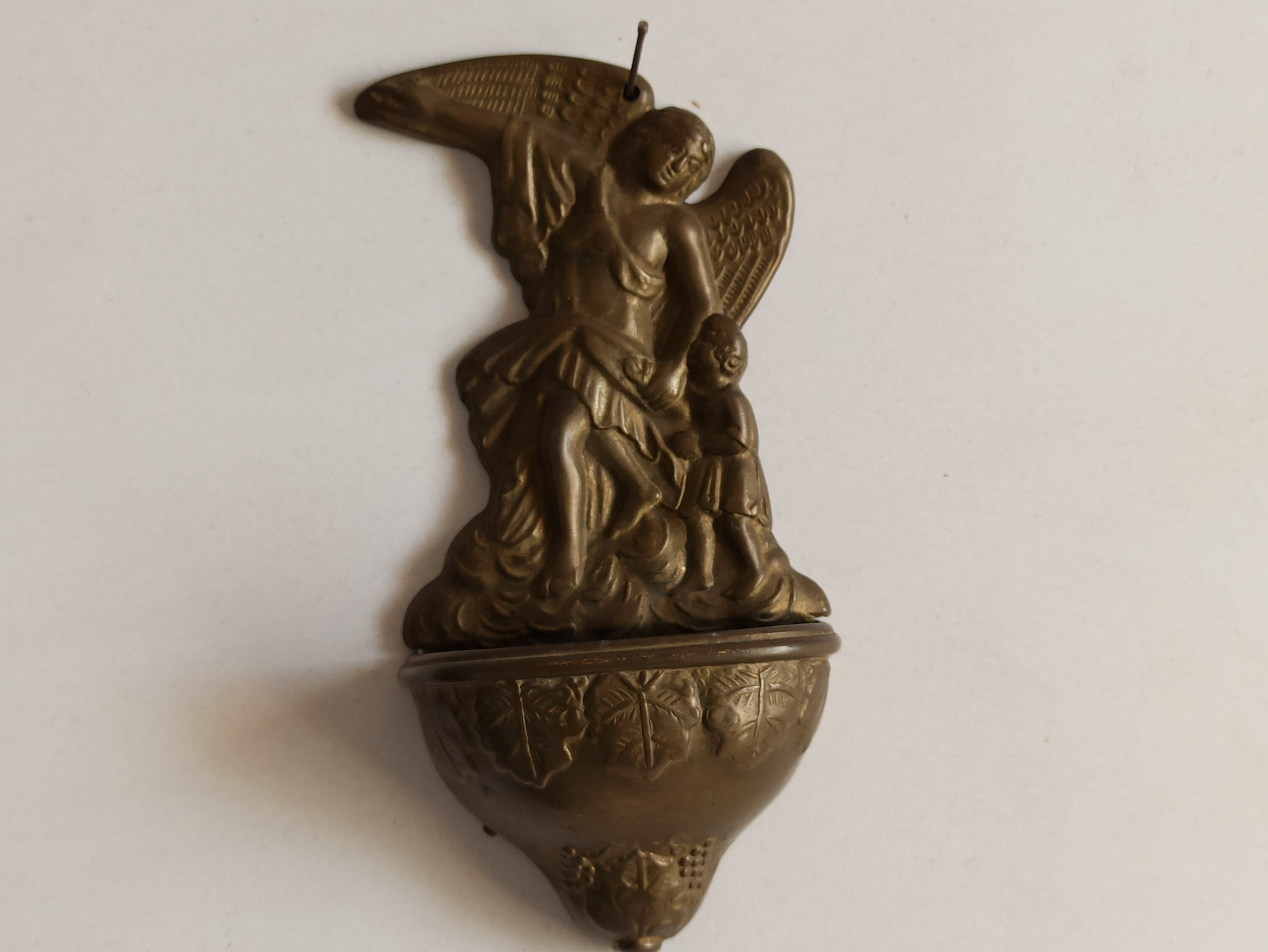 Antique Brass Holy Water Font, Vintage Catholic Stoup - Etsy