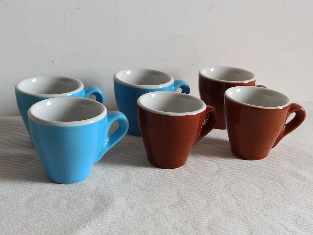 Nice Set of Six Vintage Italian Espresso Cups, Classic Bar Cups, Nuova ...