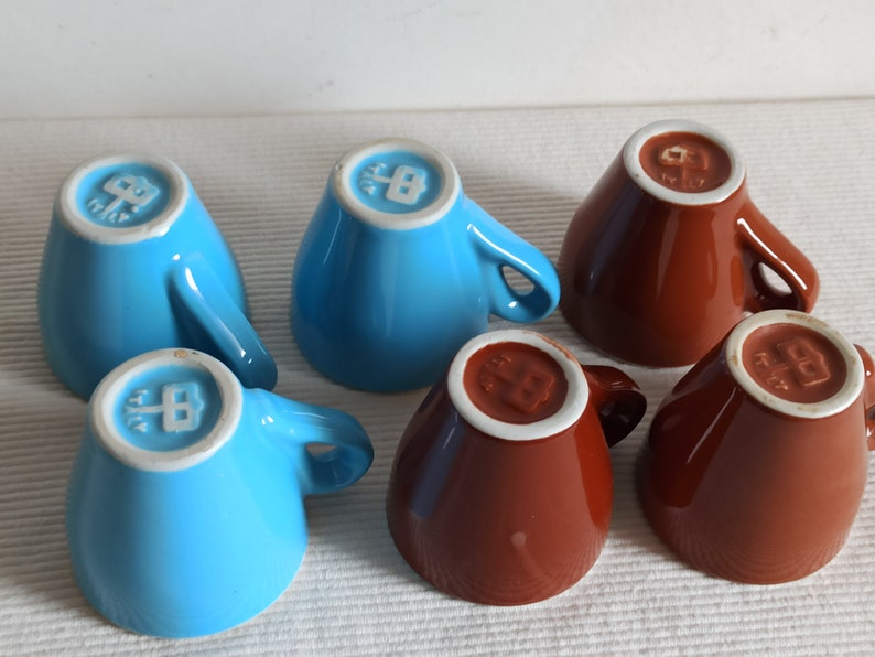Nice Set of Six Vintage Italian Espresso Cups, Classic Bar Cups, Nuova ...