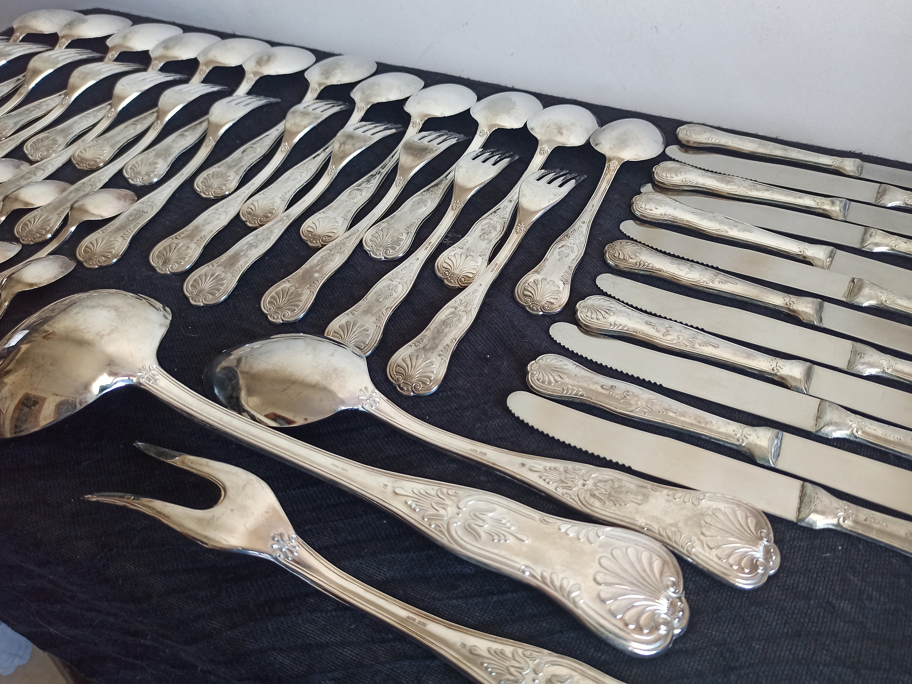 Fantastic Baroque Vintage Cutlery Set Italian Silverplate , Flatware ...