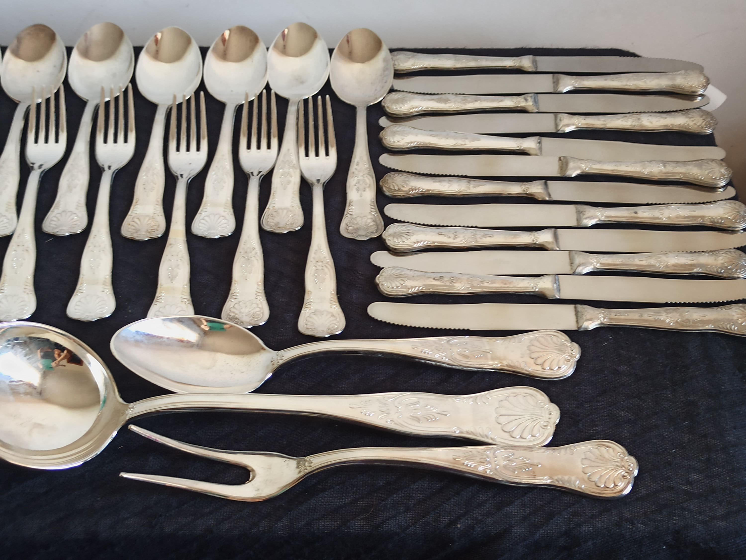 Fantastic Baroque Vintage Cutlery Set Italian Silverplate , Flatware ...