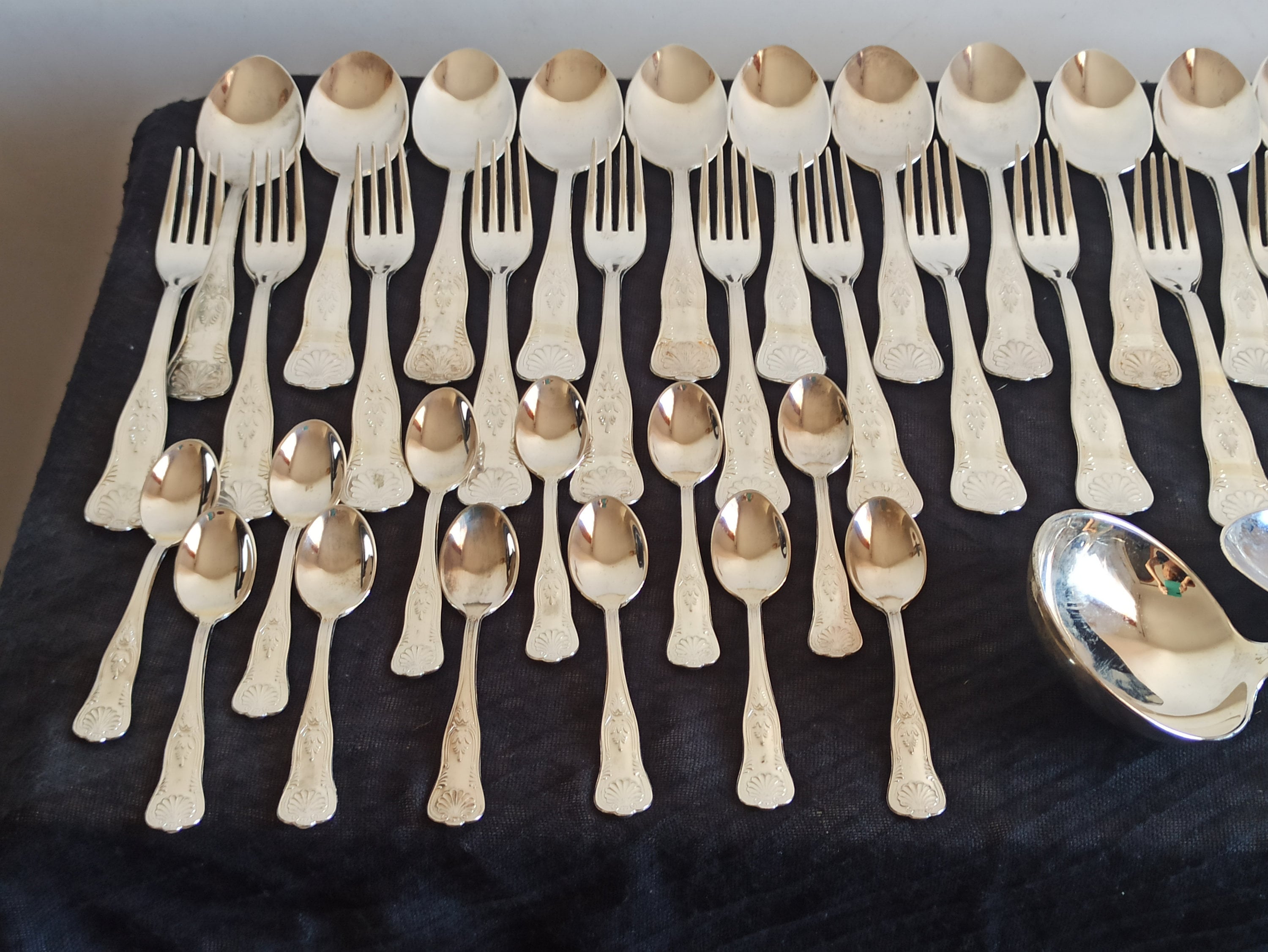 Fantastic Baroque Vintage Cutlery Set Italian Silverplate , Flatware ...