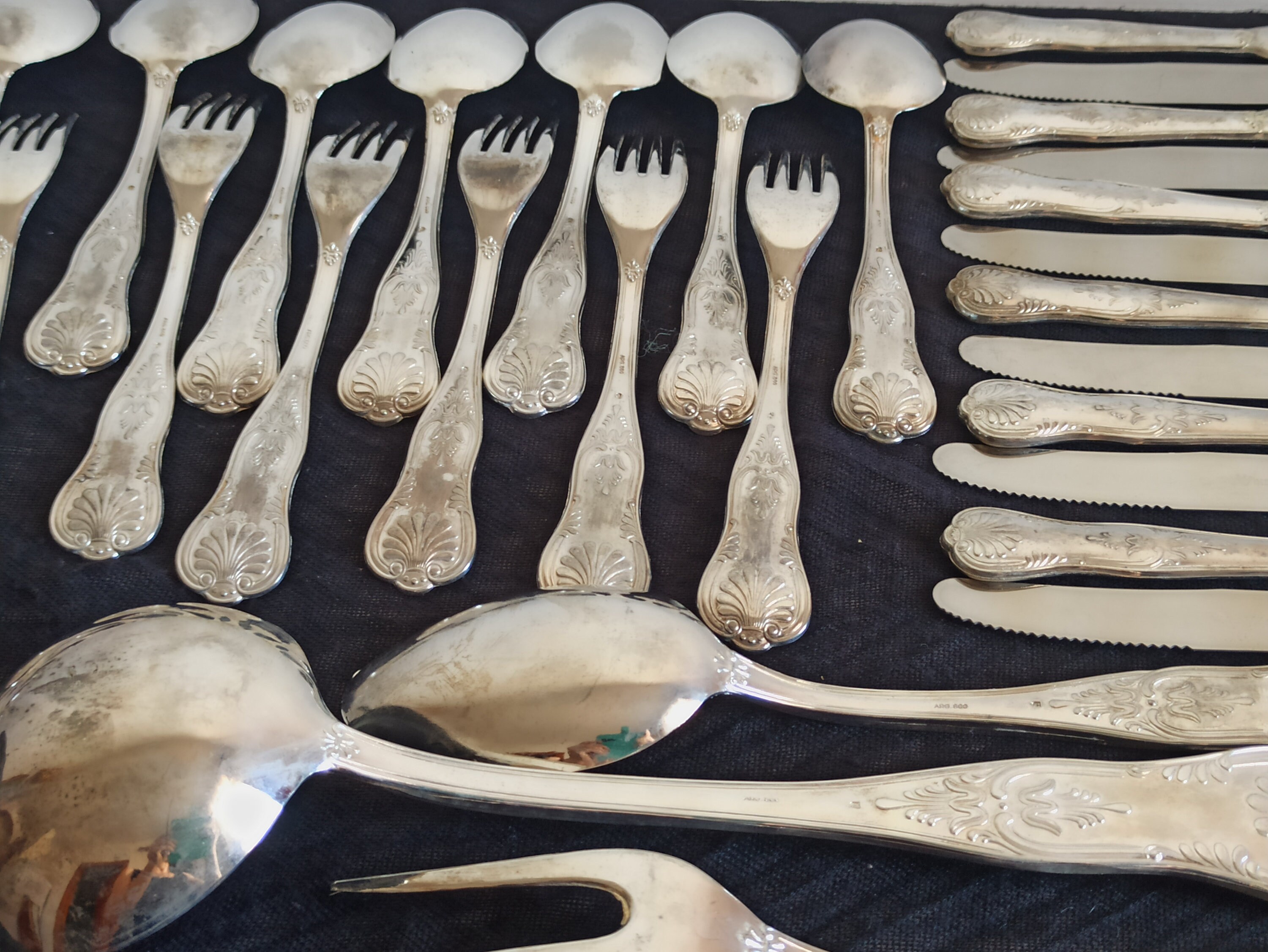 Fantastic Baroque Vintage Cutlery Set Italian Silverplate , Flatware ...