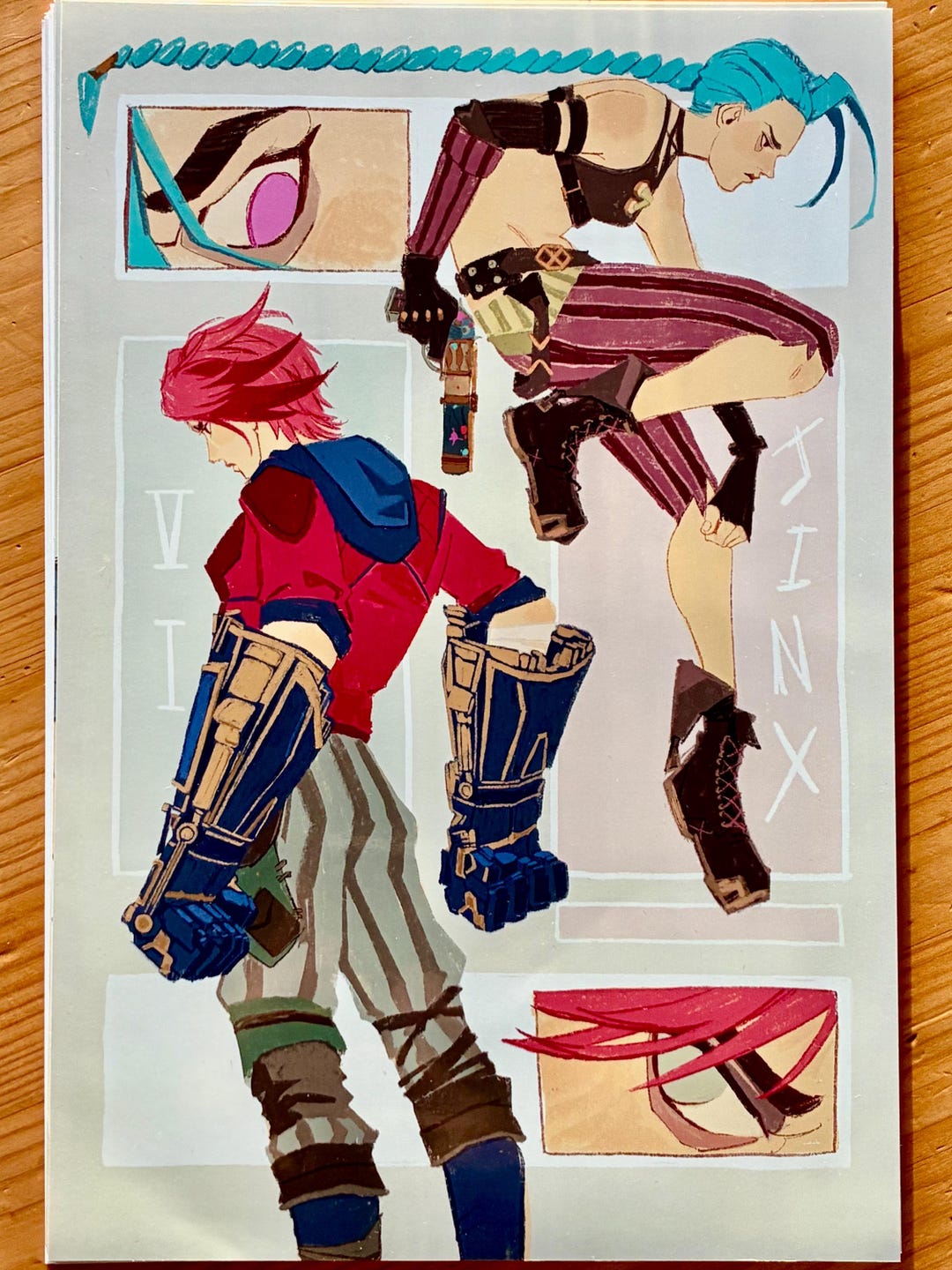 Arcane Jinx and VI Print - Etsy