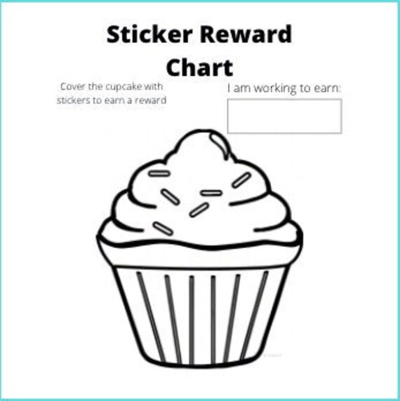Sticker Reward Chart 2 page Digital Download Printable | Etsy
