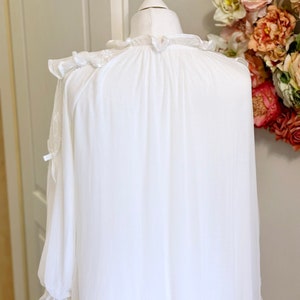 Frilly Victorian Edwardian Nightgown Vintage Dress Ribbons Coquette ...