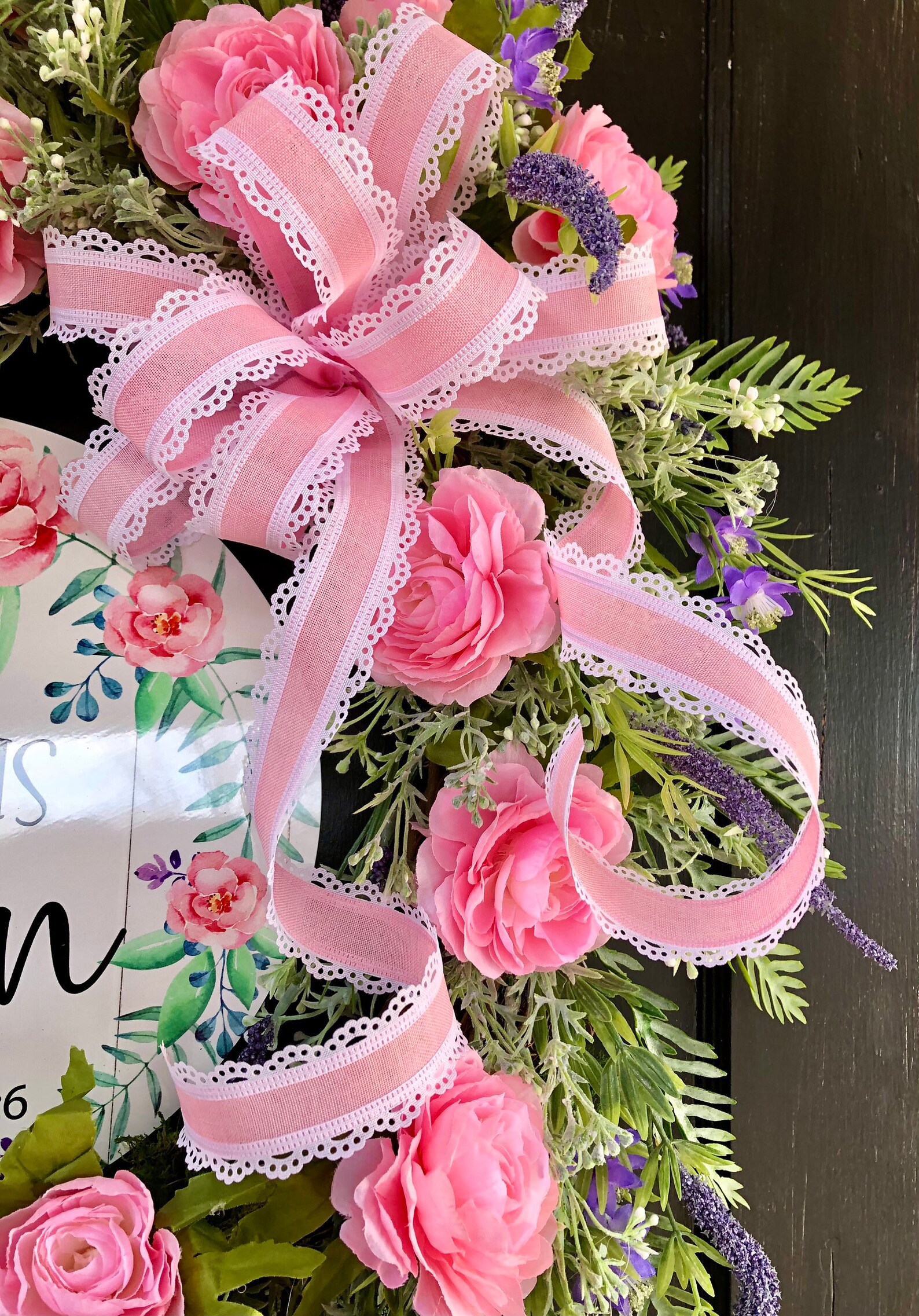 Easter Spring Pink Rose Cottage Garden Floral Pastel Decor - Etsy