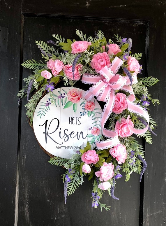 Easter Spring Pink Rose Cottage Garden Floral Pastel Decor | Etsy