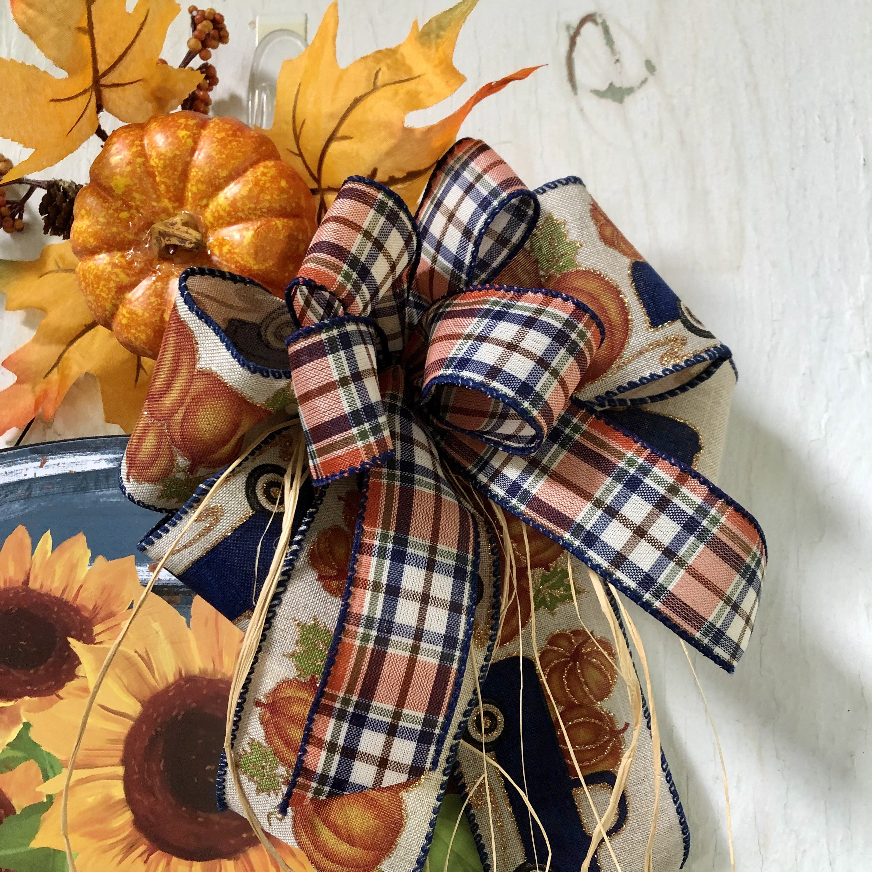 Fall Give Thanks Blue Truck Door Hanger/porch Hanger - Etsy