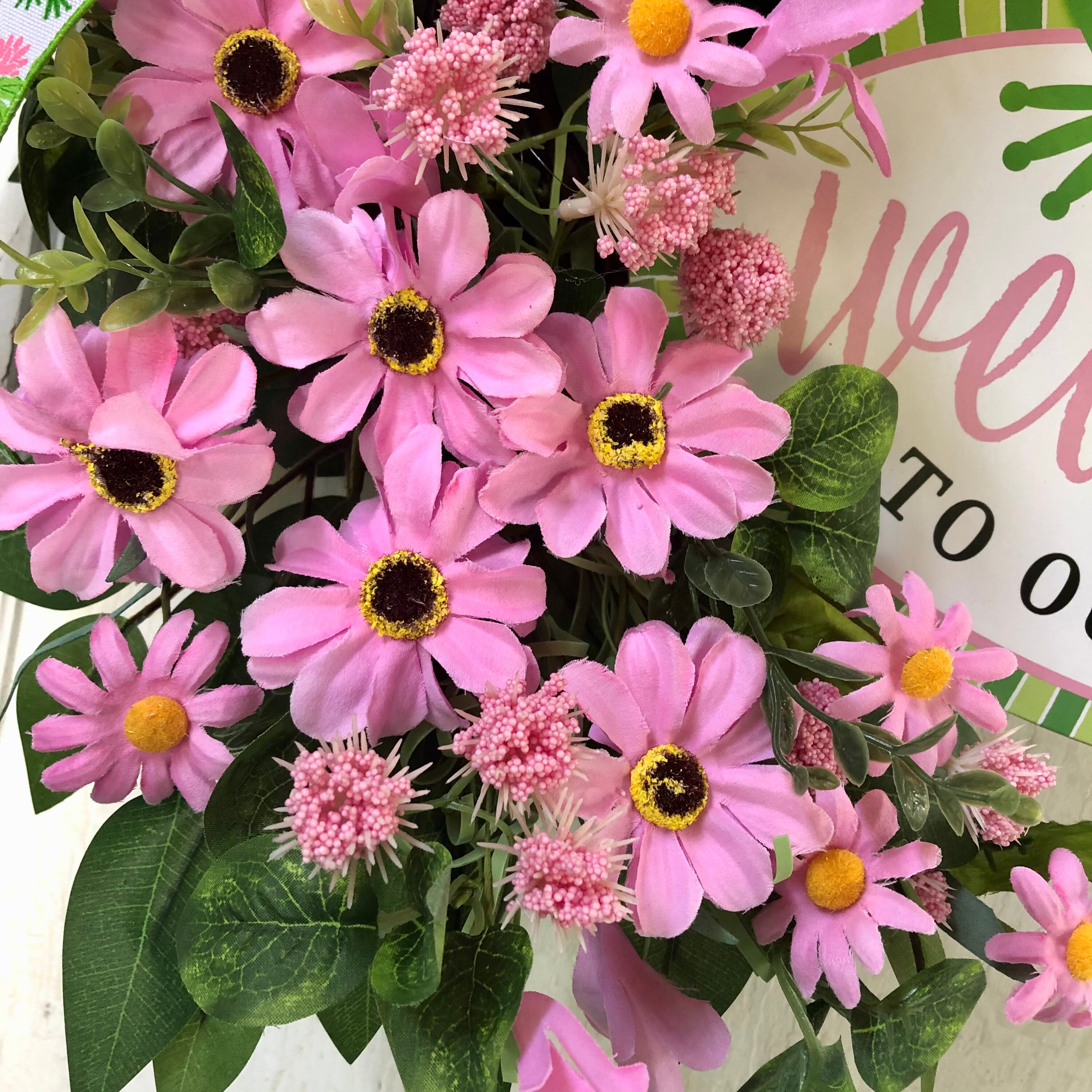 Frog "welcome to Our Pad" Spring Summer Porch Door Entryway Wreath ...