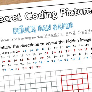 Beach Coding Worksheets, Summer Hidden Picture Reveal, Seaside Pixel ...