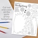 Build a Hedgehog Cut & Paste Craft, Autumn Animal Coloring Activity ...