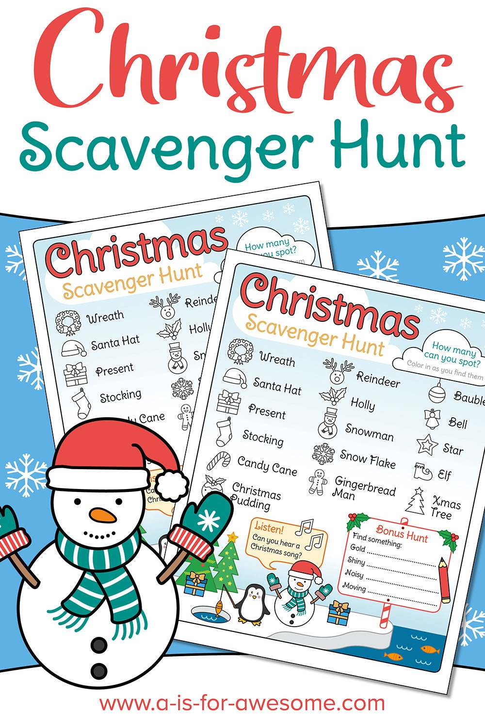 National Holidays Scavenger Hunt Bundle, 7 Celebration Find & Color ...