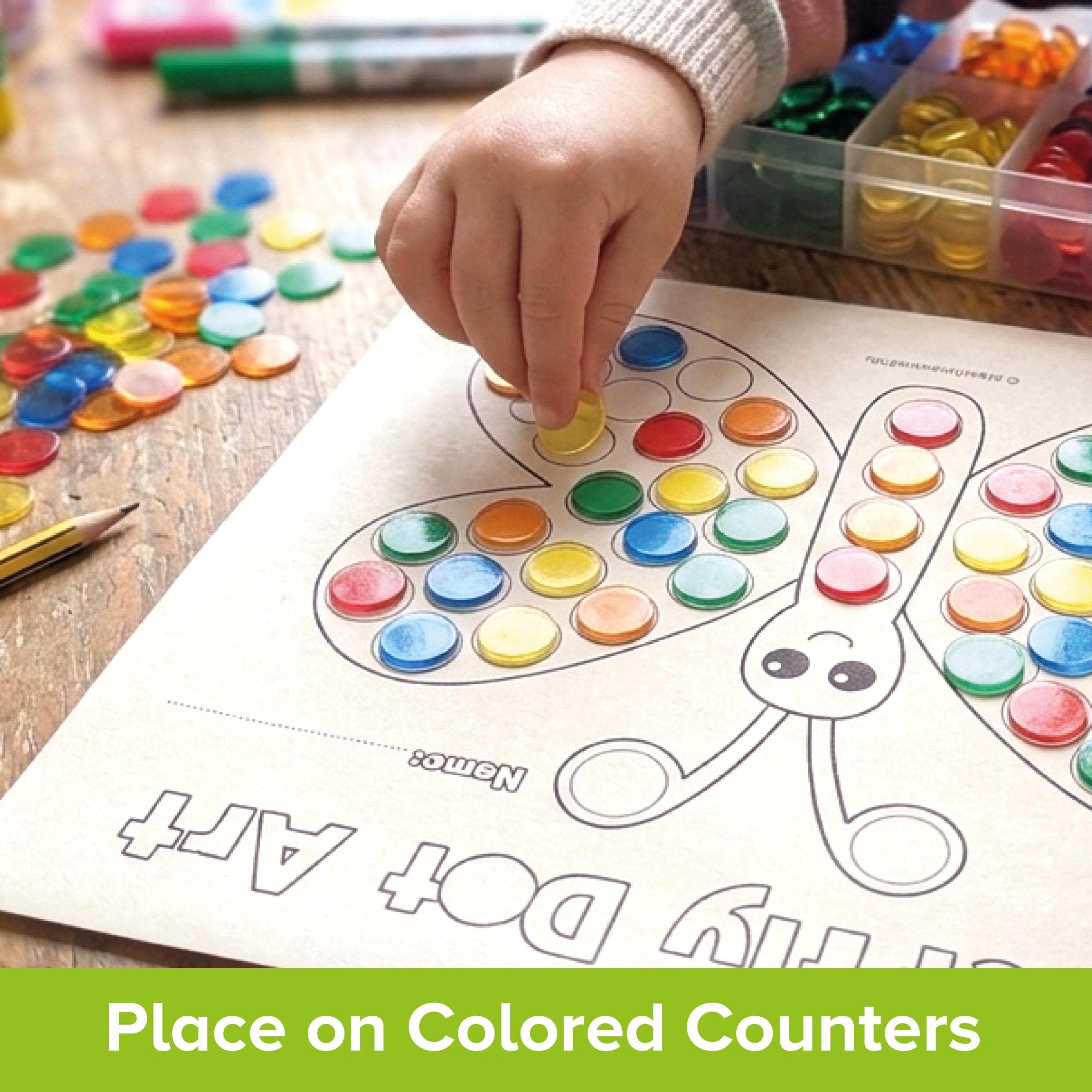 Spring Dot Art Coloring Pages, Summer Garden Worksheet, Dabber Pen ...