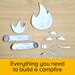 Campfire Cut & Paste Craft Printable, Summer Camping Color and Build ...