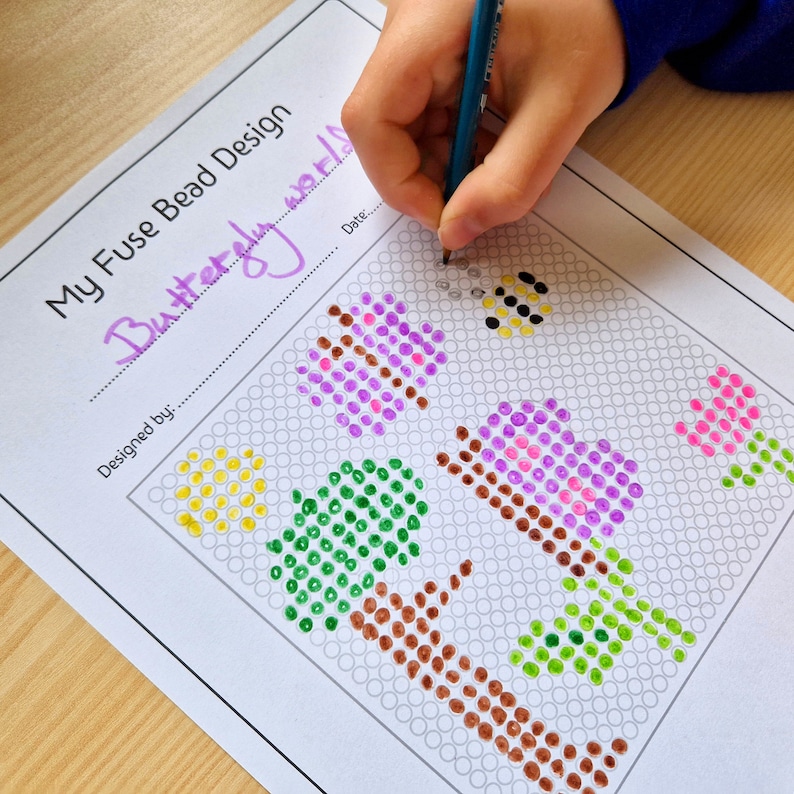 Blank Fuse Bead Template, Design Your Own Pixel Art, Square & Hexagon ...