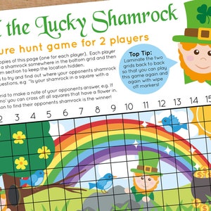 St Patrick's Day Treasure Hunt Game Find the Lucky - Etsy