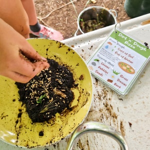 Mud Kitchen Recipe Cards, Kids Outdoor Nature Cooking Role Play Pack ...