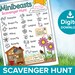 Minibeasts Scavenger Hunt, Kids Spot & Color Insect Nature Walk ...