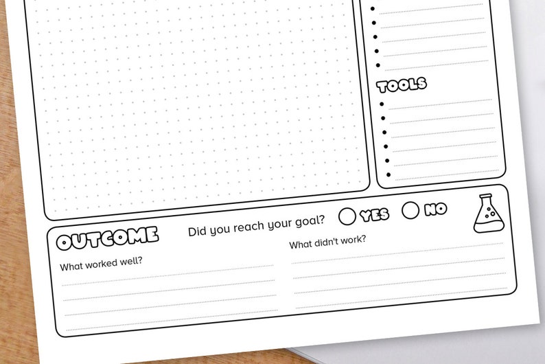 STEM Challenge Project Worksheet Planner Children's - Etsy