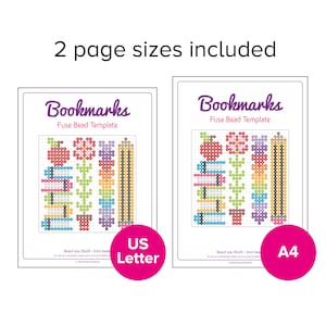 Bookmarks Fuse Bead Template, Teacher Gift Cute Craft, School Friend ...