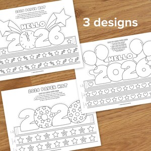 2026 New Year's Eve Paper Hats, Happy New Year Party Hat Crown, Holiday ...