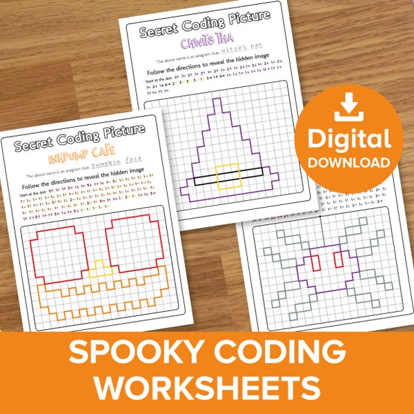 Halloween Hidden Picture Worksheets - Etsy