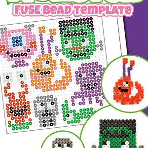 Halloween Fuse Bead Template Bundle Hama Perla Nabbi Beads - Etsy