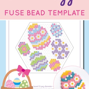 Easter Fuse Bead Templates Bundle, Hama Perler Nabbi Pyssla Beads Craft ...