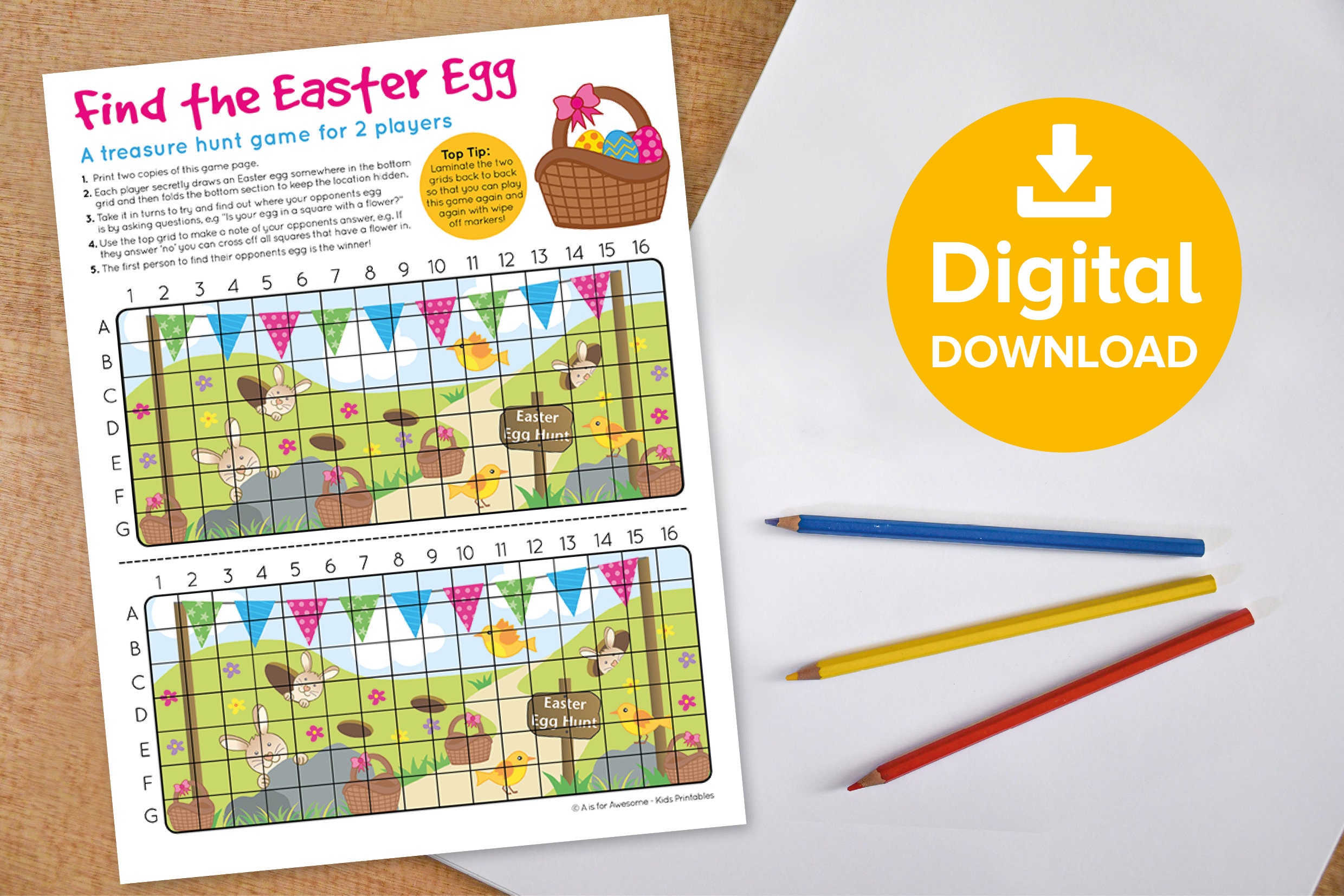 Easter Treasure Hunt Game, Play Find the Egg Challenge, Kids Bunny 2 ...