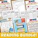 Reading Activity Pack Bundle, Childrens Book Challenge Worksheets, Kids ...