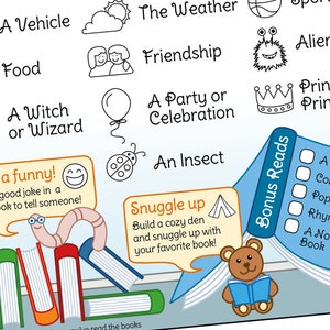 Reading Challenge Scavenger Hunt Childrens World Book Day - Etsy