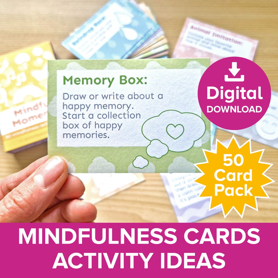 Mindfulness Activities Pack of 50 Cards, Childrens Mental Health Ideas ...