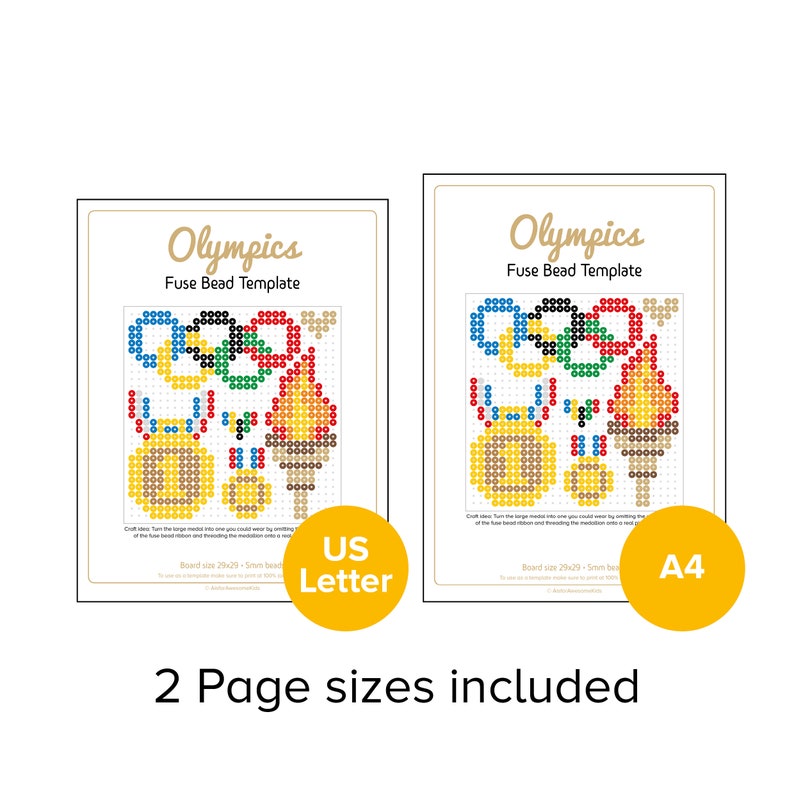 Olympics Fuse Bead Template, World Sport Olympic Rings Pattern, Sports ...