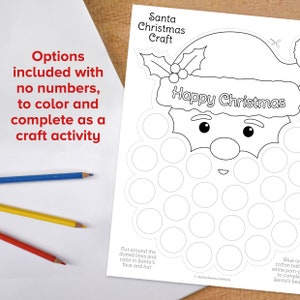Santa's Beard Cotton Ball Craft, Children's Christmas Countdown Advent ...