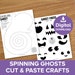 Spinning Ghost Cut & Paste Crafts, Halloween Party Decoration Kit ...