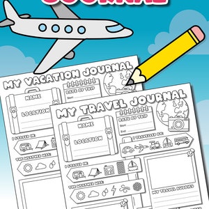 Travel Journal for Kids, Summer Vacation Diary Log, Family Holiday ...