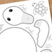 Turtle Cut & Paste Craft Printable, Spring Color and Build Art Kit ...