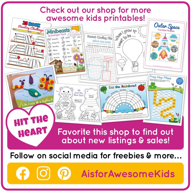 All Seasons Nature Walk Scavenger Hunts Kids Spot & Color - Etsy