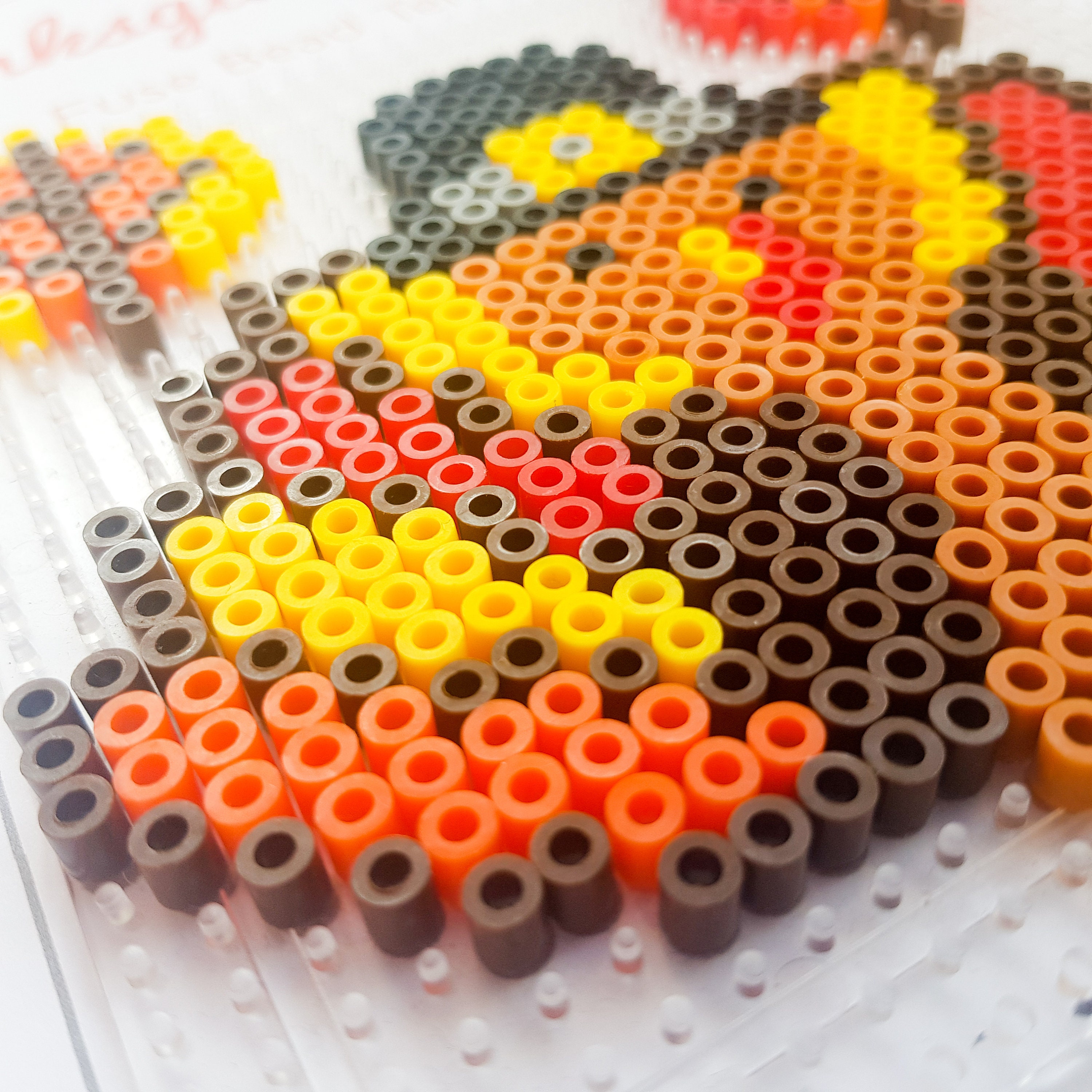 Thanksgiving Fuse Bead Template, Hama Perler Pyssla Beads Turkey Craft ...