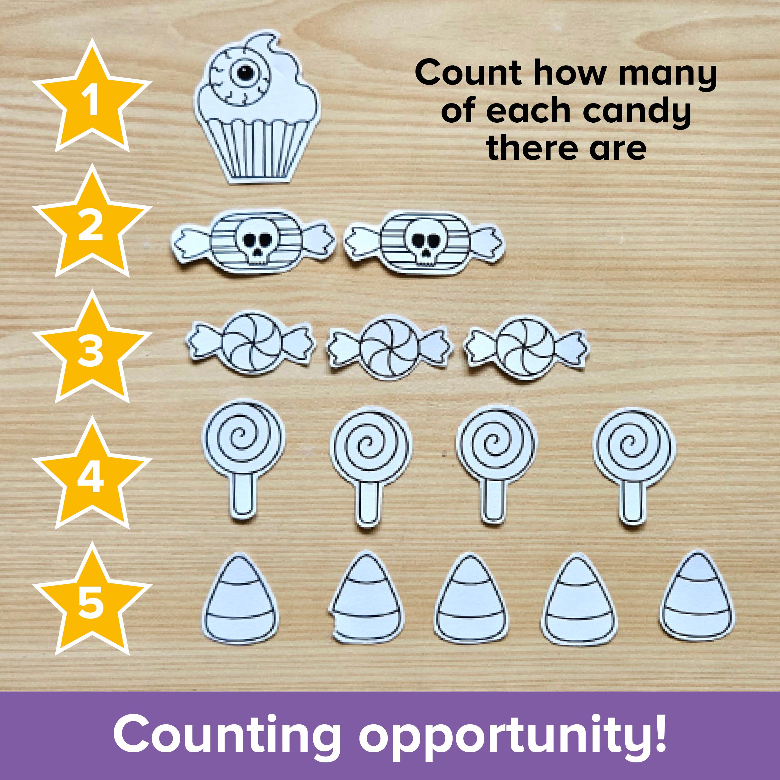 Trick or Treat Bag Cut & Paste Craft Printable, Halloween Candy Corn ...