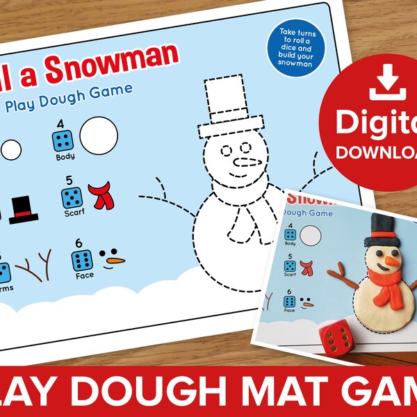 Build a Snowman Game - Etsy