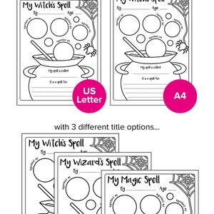 My Witch's Spell Halloween Drawing Prompt Activity Kids - Etsy