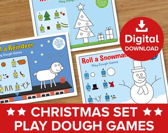 Christmas Play Dough Mat - Etsy